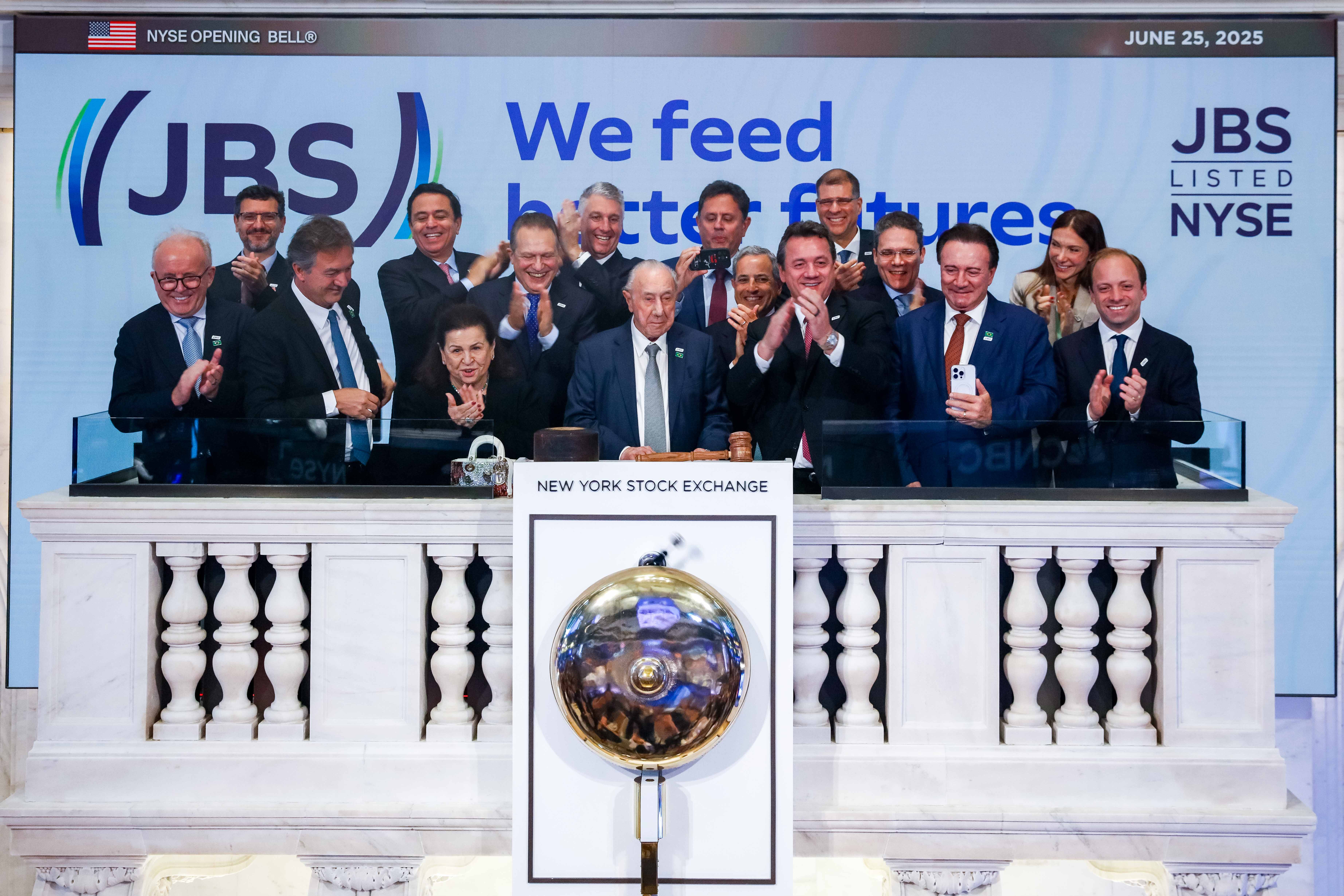 JBS Leadership Rings ‘Opening Bell’ at New York Stock Exchange to Mark ...